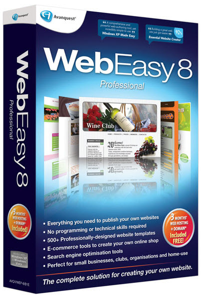 WebEasy Professional 8 (Terbaru) : Membuat Website Semudah 1 - 2 - 3 ...