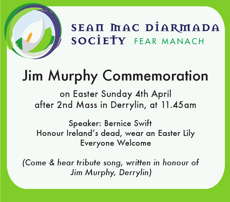 éirígí Sligeach: Sean Mac Diarmada Society Fear Manach Easter Commemoration