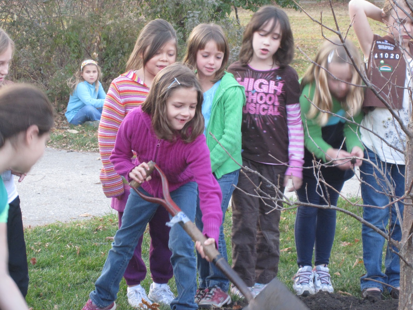 central girlscout 41020: Tree Planting 11/9