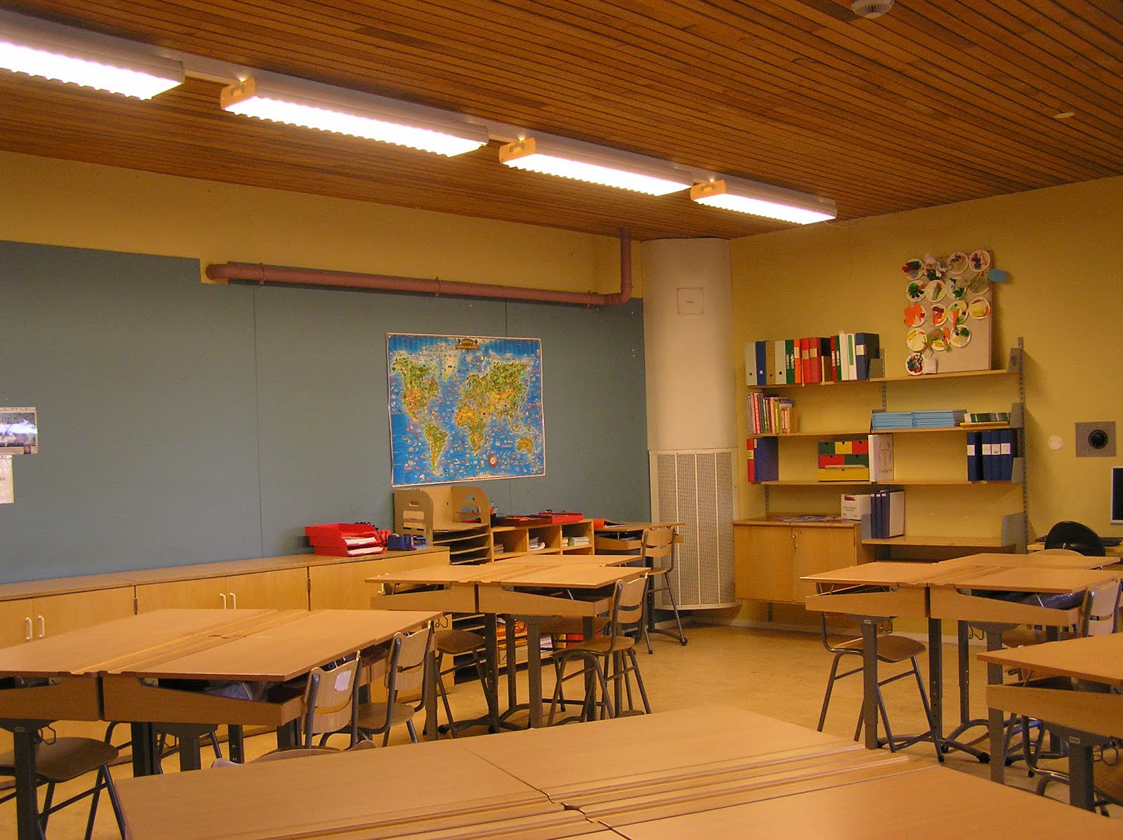 Klass 6A: Nya klassrummet