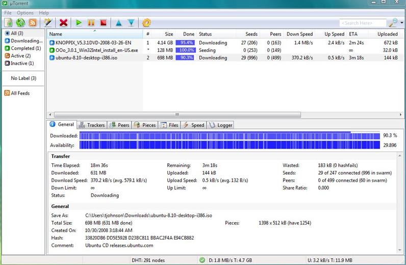 Best BitTorrent Client Software - uTorrent
