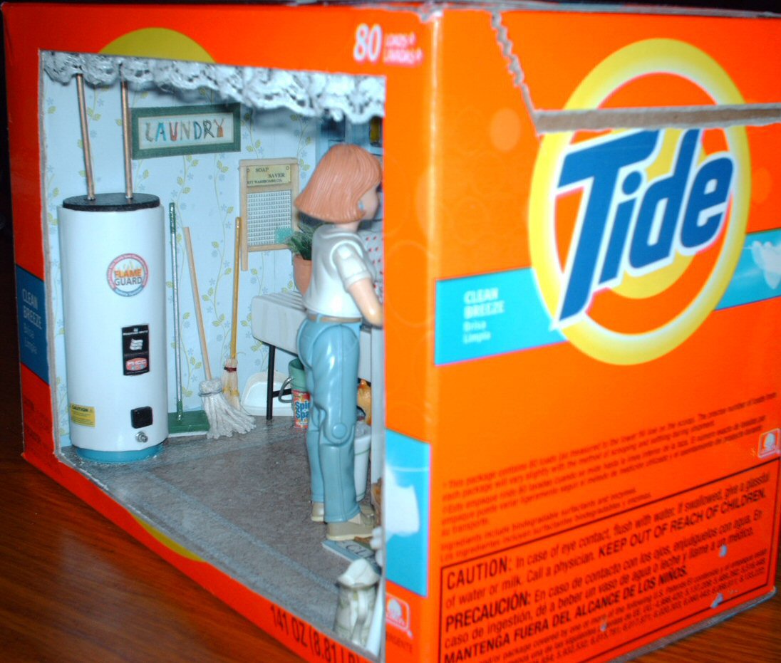 Chris P.'s Minis and More: My lastest project-Tide box laundry room