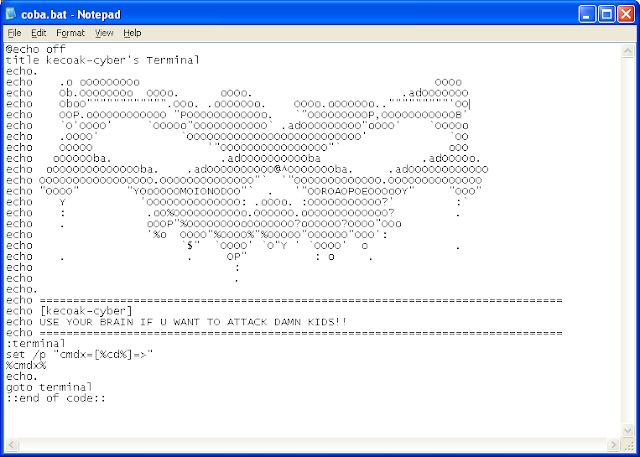 KECOAK-CYBER.BLOGSPOT.COM: Membuat CMD lebih keren dengan gambar