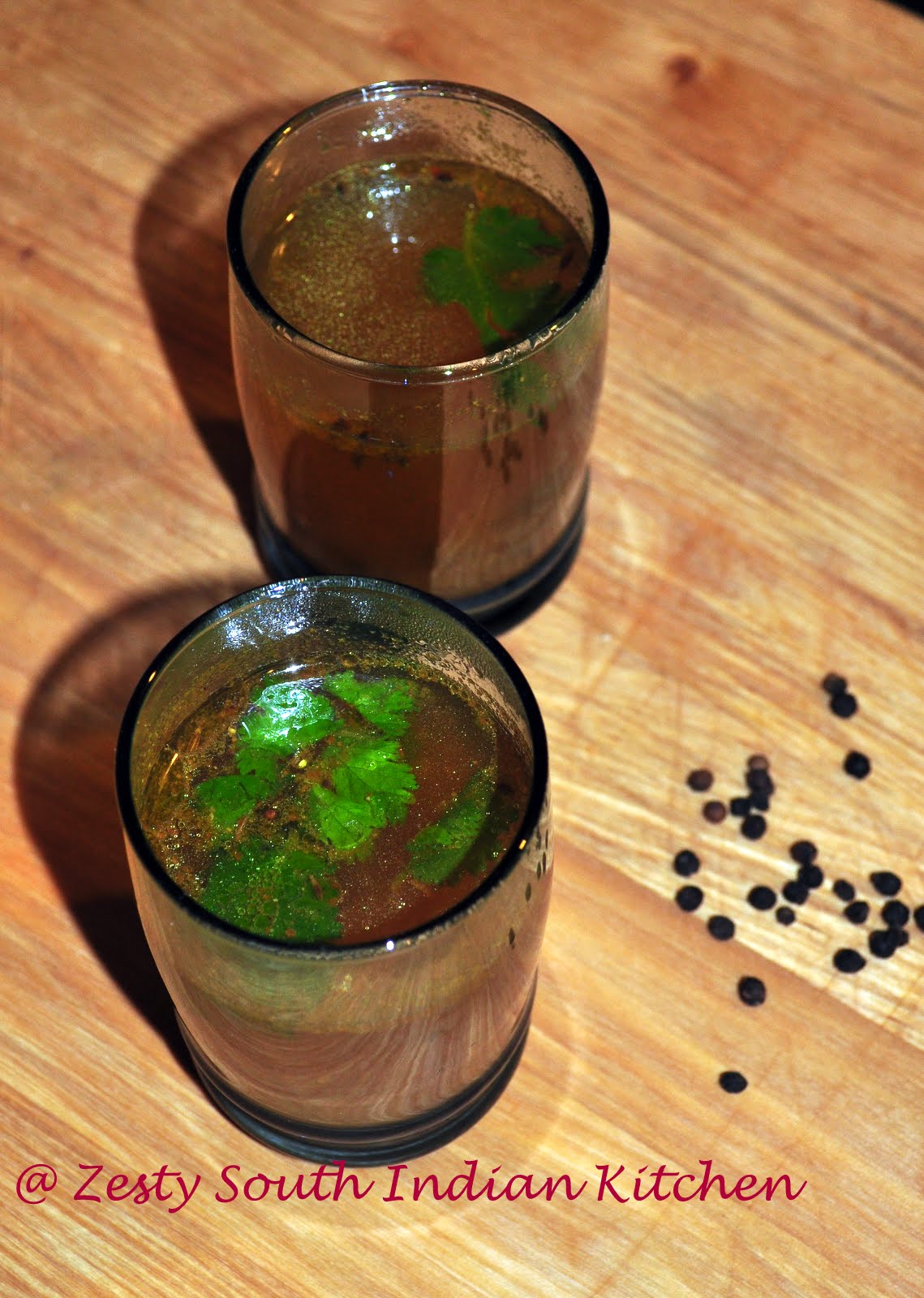 Kurumulagu rasam/ Spicy black pepper drink - Zesty South Indian Kitchen