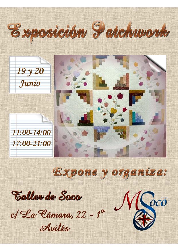 Patchwork Soco: EXPOSICIÓN y SORTEO BENÉFICO - AVILÉS