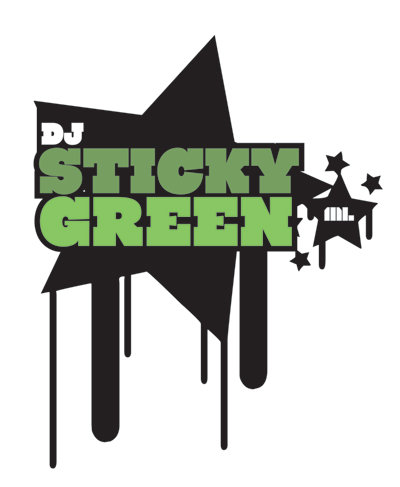 Marcos LaFarga Art & Design: DJ Sticky Green Logo