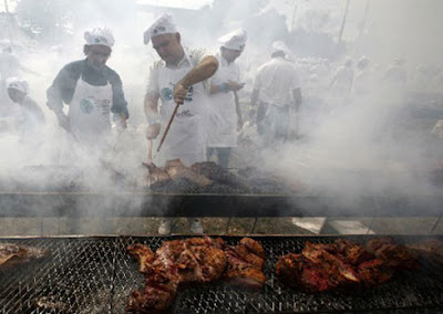 World Most Amazing Places: World biggest barbeque in Uruguay