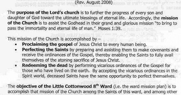 Prepare Ye the Way of the Lord: Developing An LDS Ward Mission Plan