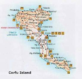 PEROULADES CANAL D AMOUR GREECE: LOCATION OF PEROULADES