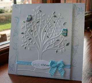 Sparklygirl-Tina: Embossed tree - now a card!