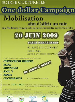 One Dollar Campaign; Invitation | La Voix De La Diaspora Rwandaise de Lille