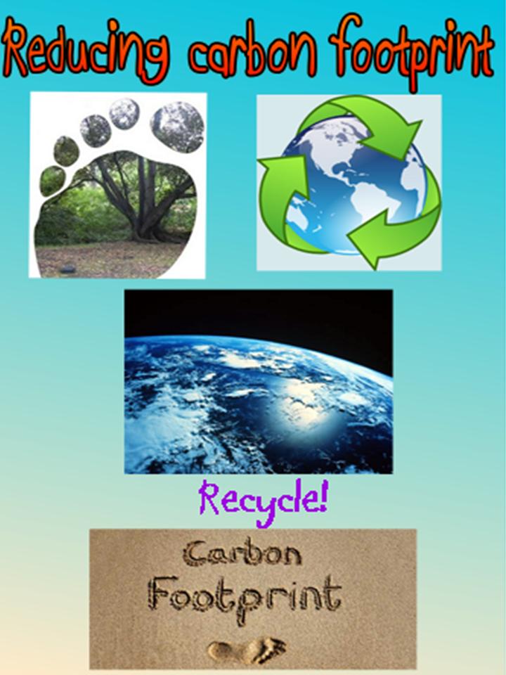 Creatvie And Media Diploma: Reducing Carbon Footprint Poster