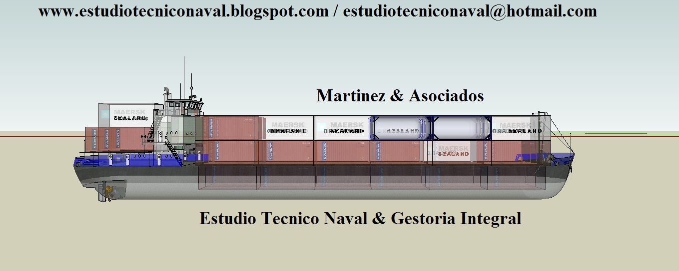 Estudio Tecnico & Gestoria Naval Integral: Anteproyecto de Buque Portacontenedores Fluvial