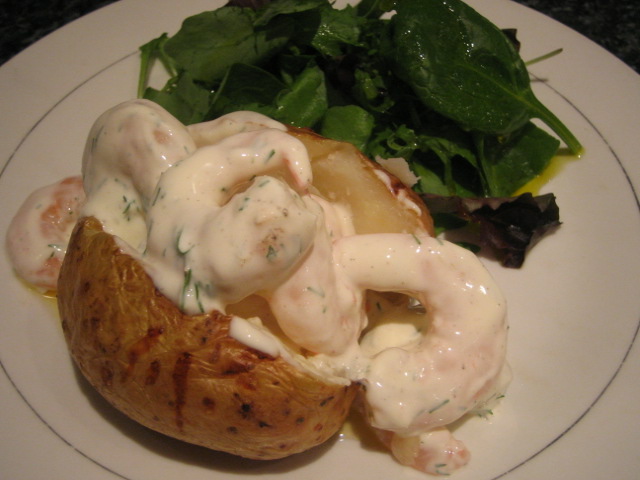 Miss P's Kitchen.: Prawn Jacket Potato!