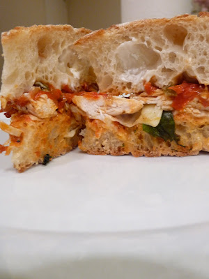 Epicurean Mom: Leftover Chicken Mozzarella Sandwiches