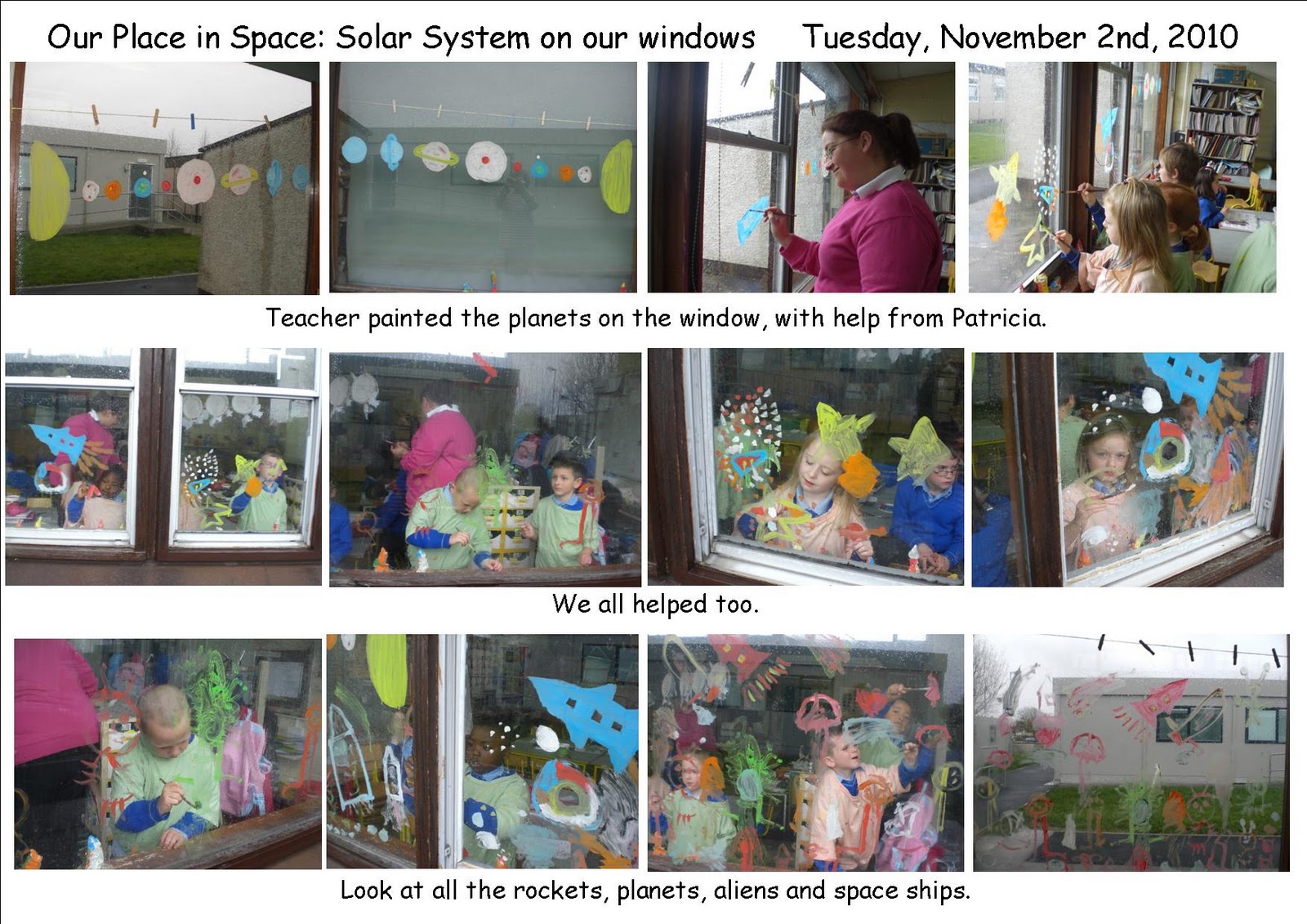 Science Projects: Models of our solar system: Senior Infants