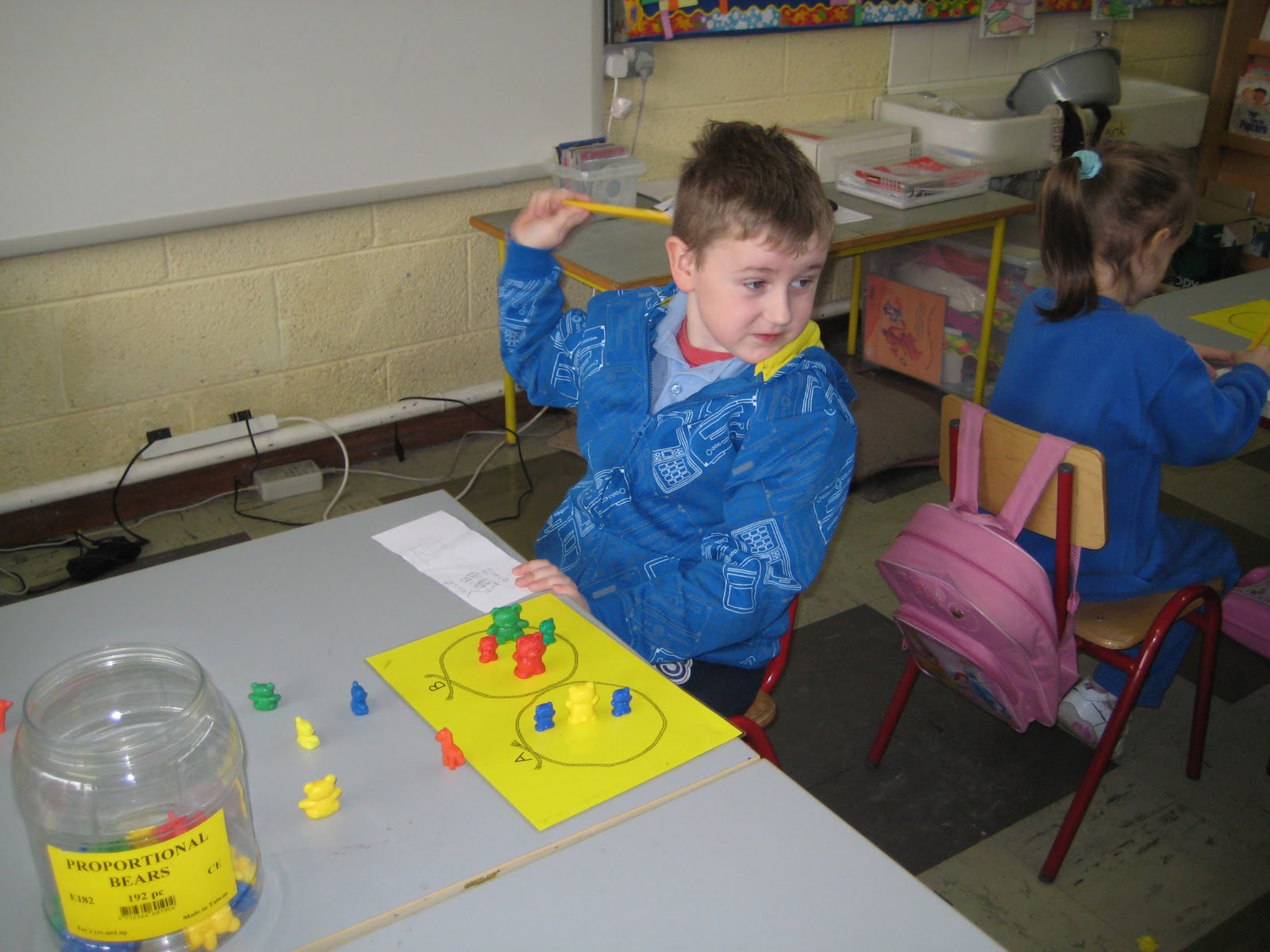 Maths Page: Adding in Senior Infants