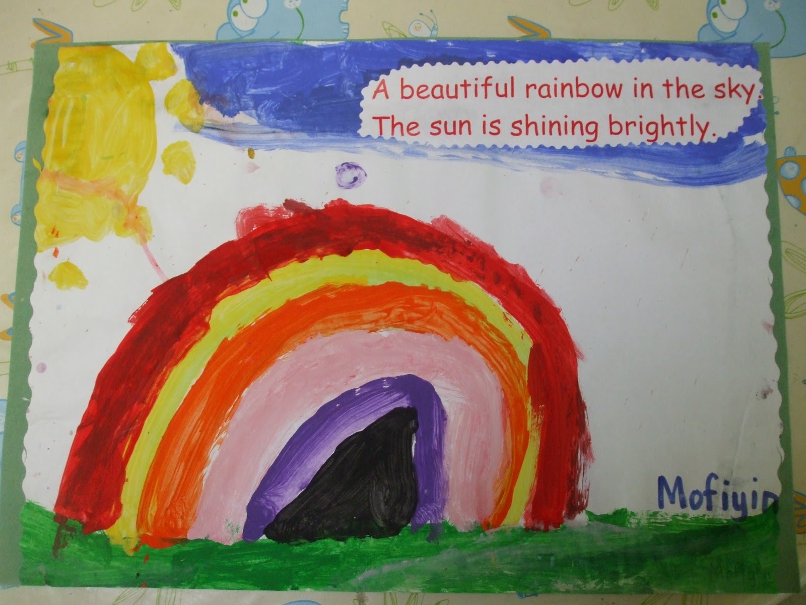 Art, Music and Drama Page: Senior infant paintings