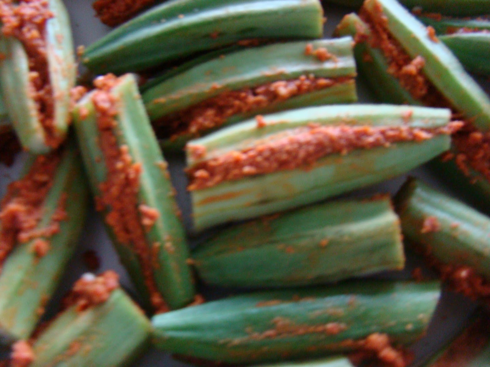 palate corner: bharva bhindi / stuffed okra