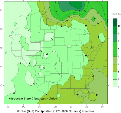 Map 4: Winter's (December, January, F e b rua ry) normal 30-year ...