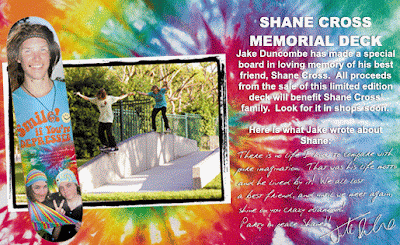FLAT SPOT SKATE SHOP: SHANE CROSS MEMORIAL DECK