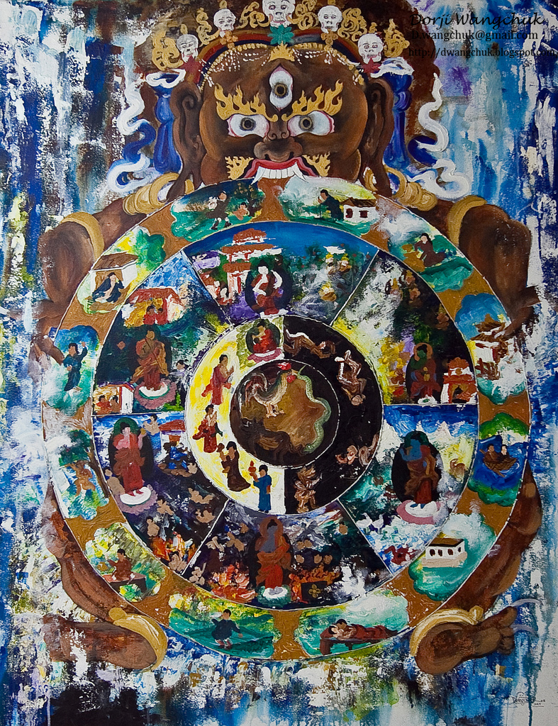 Bhtuan Art VAST Bhutan Artist Dorji Wangchuk _ Wheel of Life