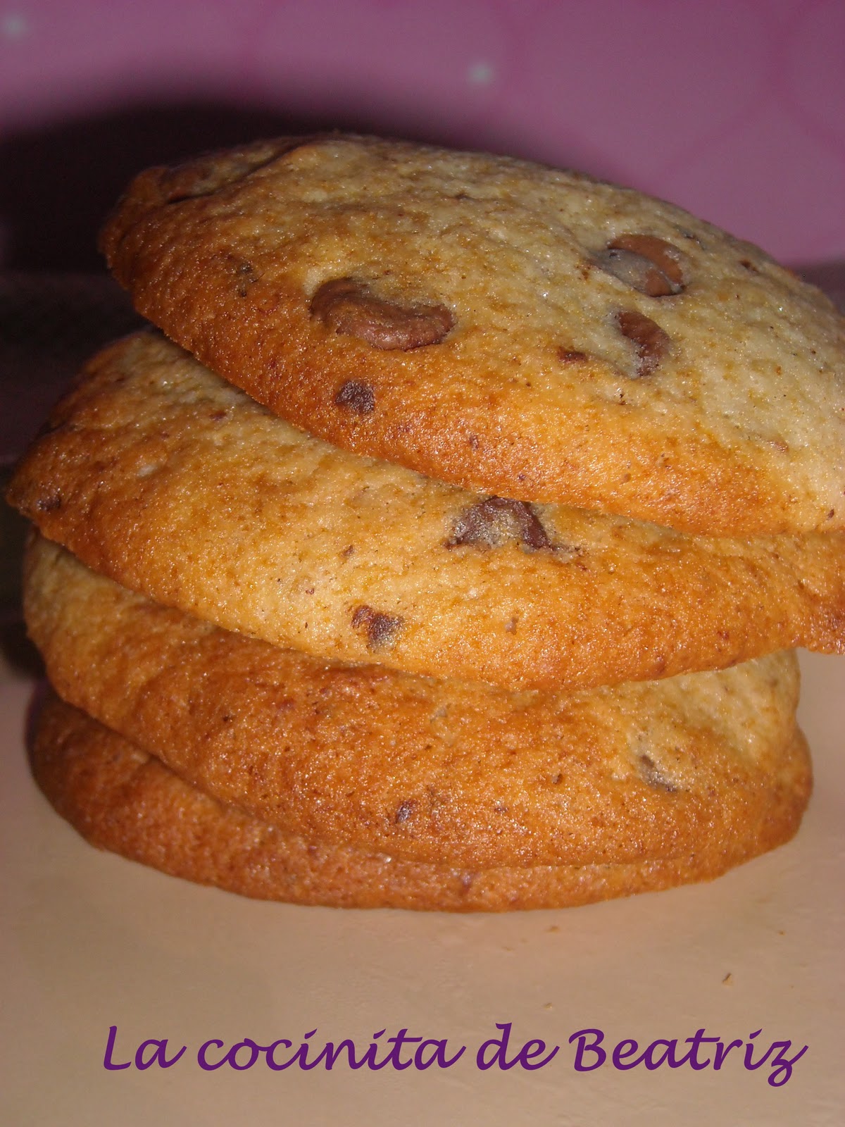 La cocinita de Beatriz: MAXI COOKIES BANANA-CHOCOLATE