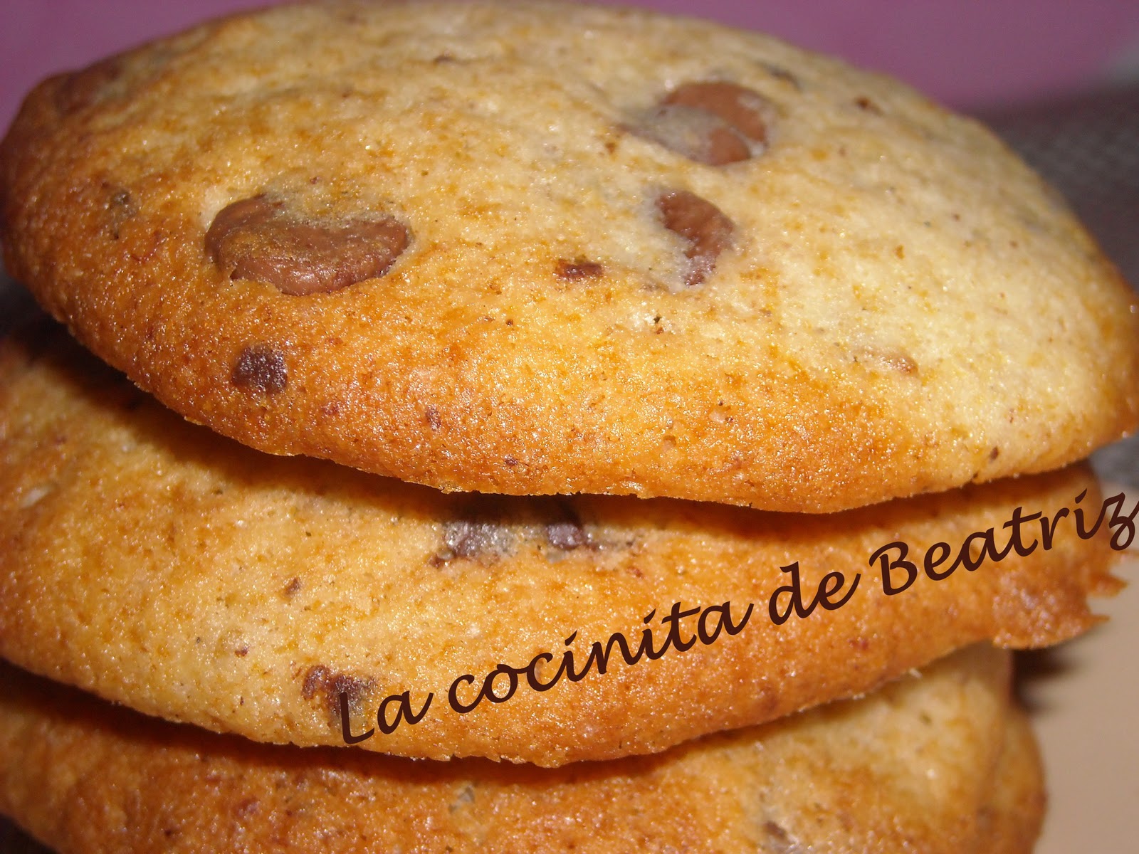 La cocinita de Beatriz: MAXI COOKIES BANANA-CHOCOLATE