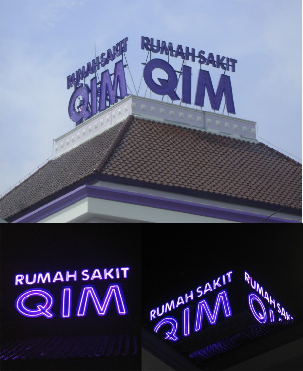 tata setya wardhana cv.: NEON SIGN RUMAH SAKIT QIM BATANG