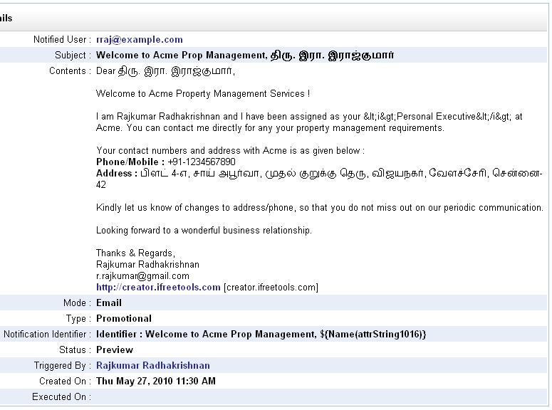 iFreeTools Blogs: Feature Preview : Email Templates and Bulk Emails