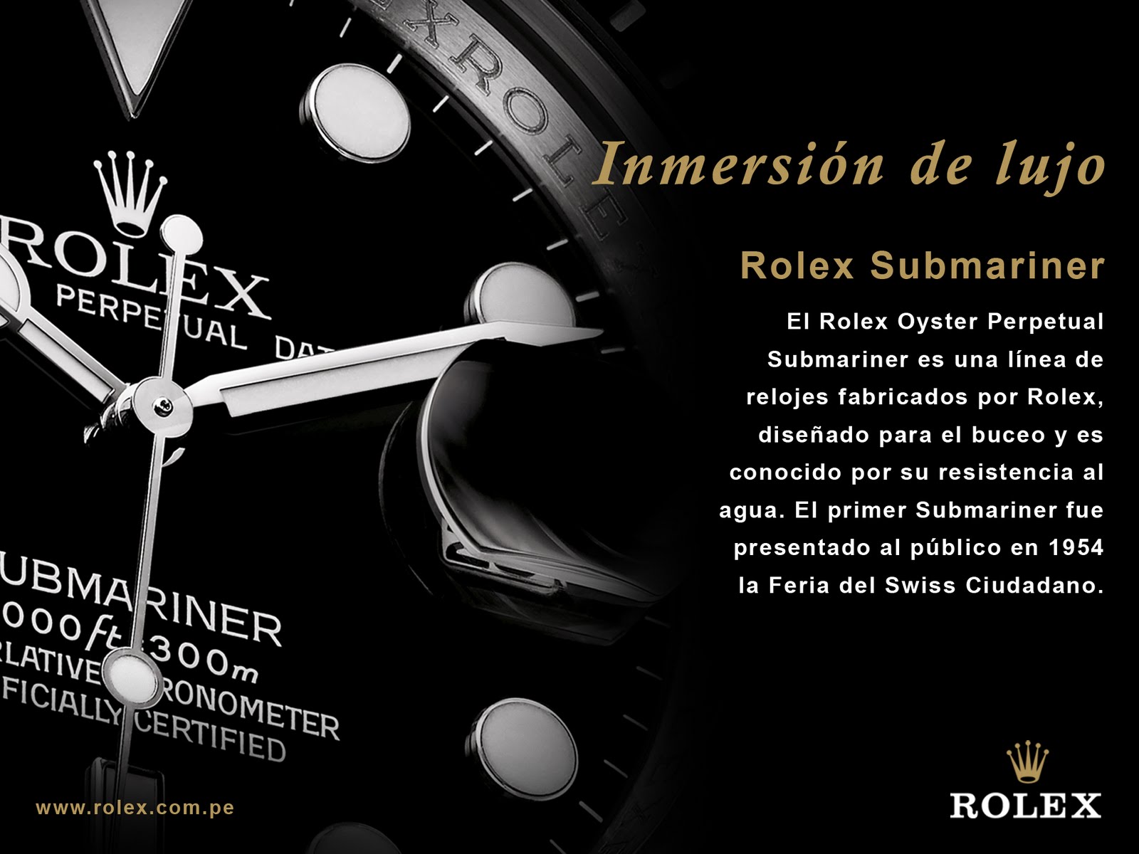 Luis.quesquen: Publicidad de Rolex para revista