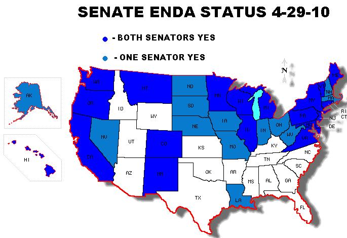 The Mad Professah Lectures: Visualizing ENDA Support in the Senate