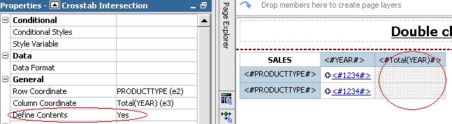 Cognos and Me: Disabling Drill Through on Totals in Crosstab