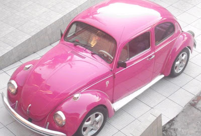 Planeta Automotivo: VW Fusca cor de rosa