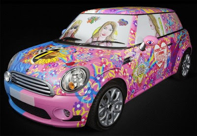 Planeta Automotivo: Fotos de Mini Cooper cor de Rosa