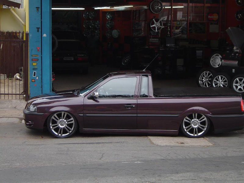 Planeta Automotivo: Mais Saveiro rebaixada com rodas esportivas