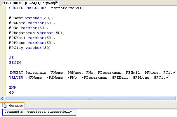 Ms Sql Server Stored Procedure Depolanmış Yordamlar-1 Ms Sql Server Stored Procedure Depolanmış Yordamlar-1