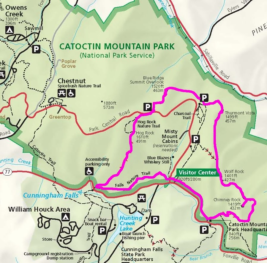 Catoctin Mountain Park Map
