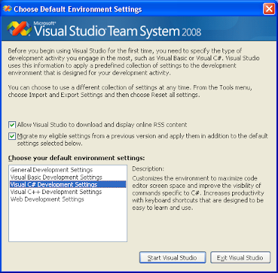 Las TICs de Miguel: Guía de instalación de Visual Studio 2008