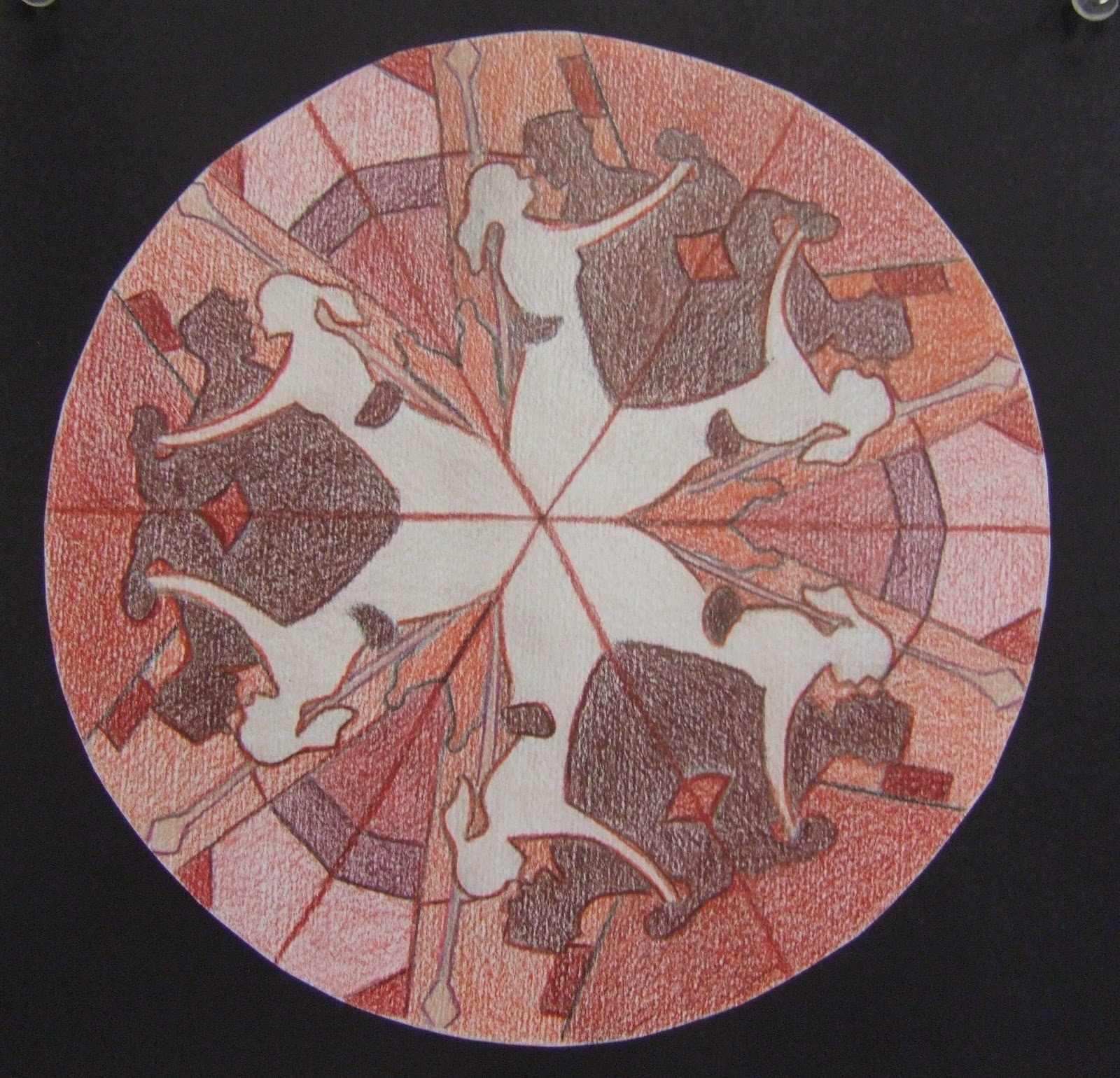 Treena Rowan's Art Blog: Student art work: Radial Design