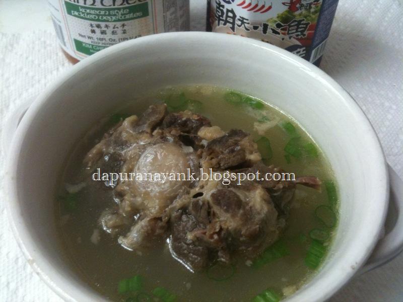 Dapur Anayank: Gori Gom-tang (Korean Oxtail Soup)