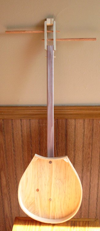 microluthery blog: two string open back fretless lute with pentatonic ...