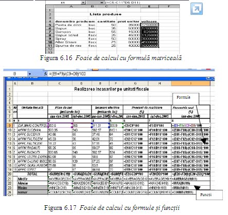 MS Excel: Utilizarea formulelor si functiilor in Excel