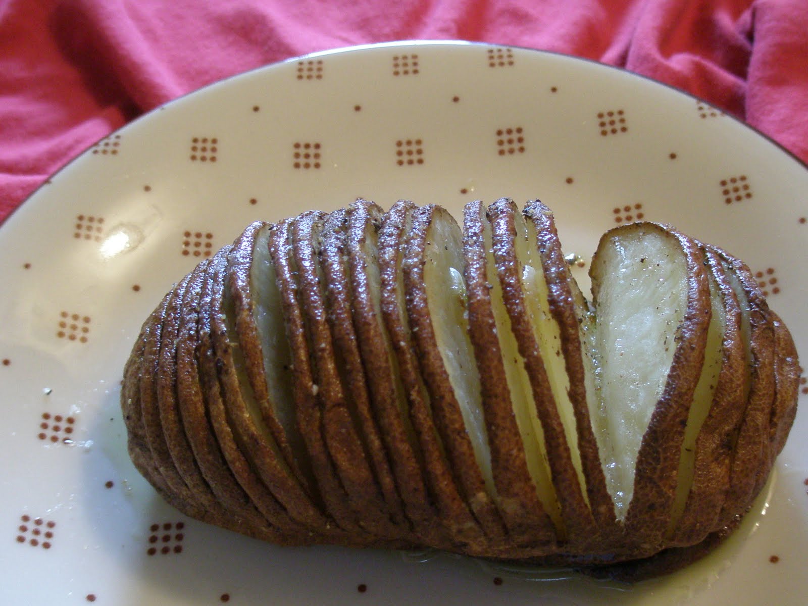 cooking in the garden unit: Slinky Potato