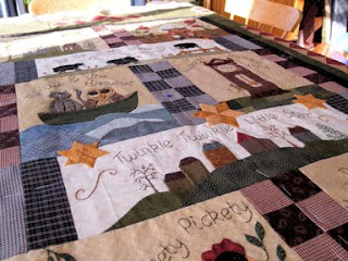 Little Green Cottage Designs: Tacking or Basting a Quilt