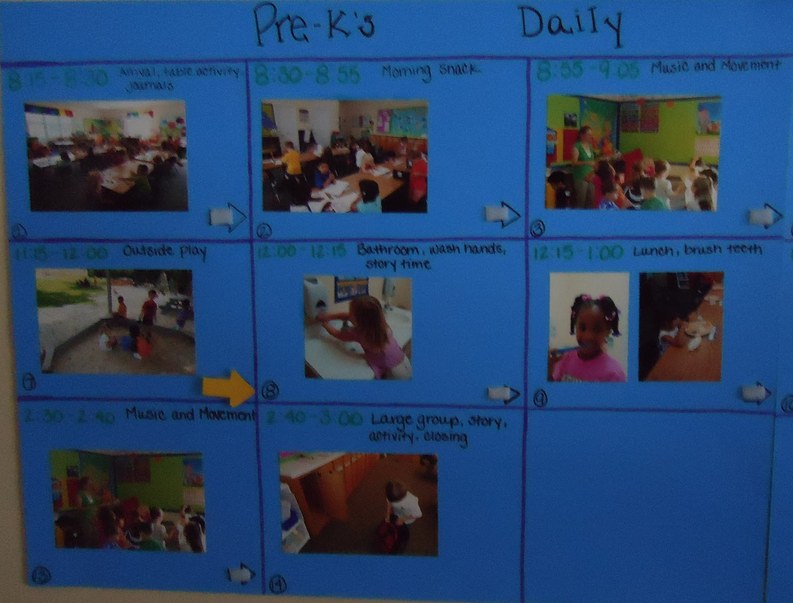 little illuminations: Picture Schedules in the Pre-K Classroom