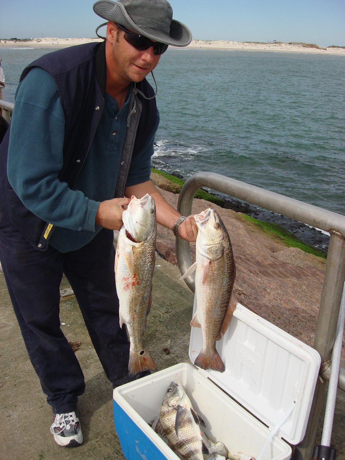 JustGoFishin.com: David Brooks Packery Channel Jetty Catches