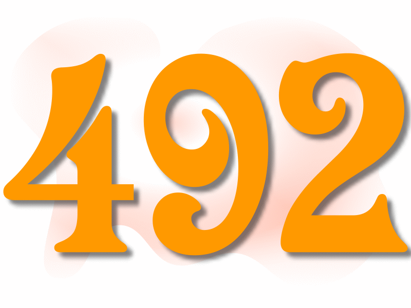 Numbers Number 492 numbers-number-492