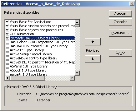 VISUAL BASIC: Ejercicio con Base de Datos