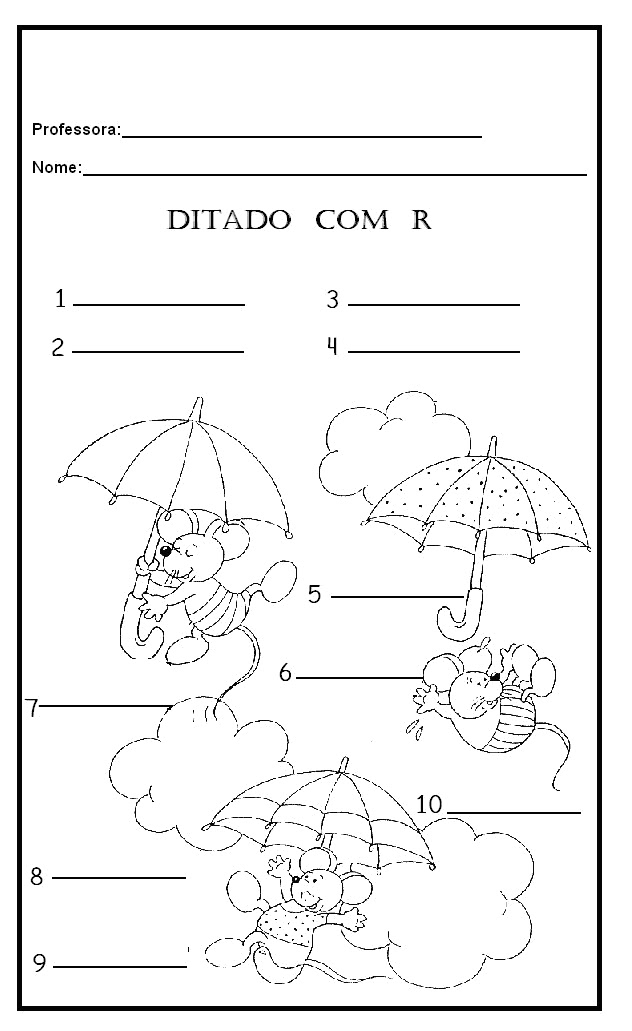 Simone Alfabetização: Atividades com a letra R